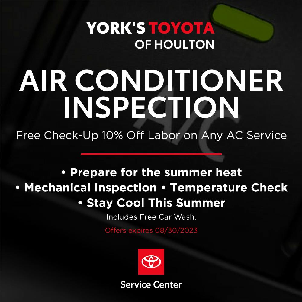 Air Conditioner Inspection | York's Of Houlton Toyota