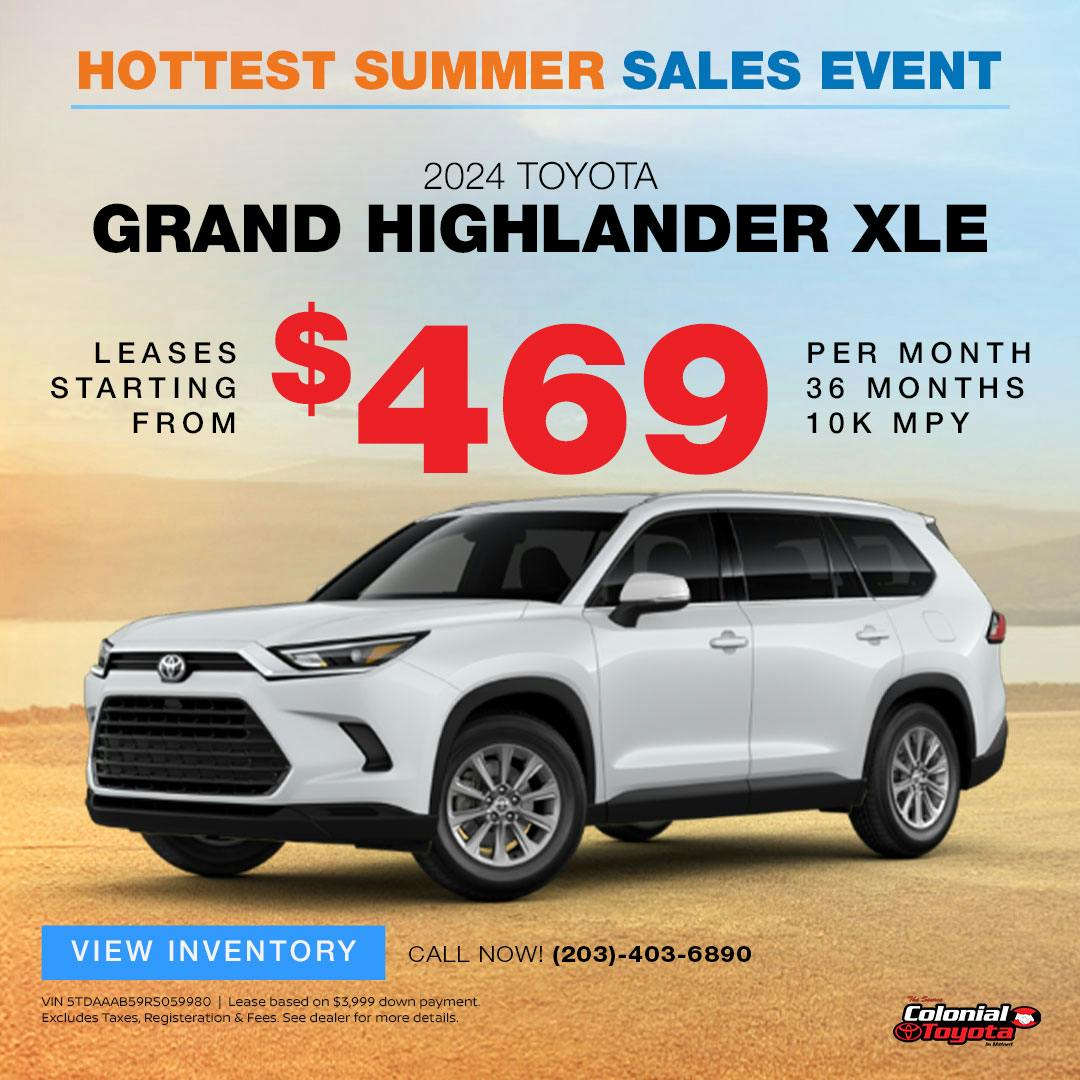 New Toyota Vehicle Specials in Milford, Connecticut | Colonial Toyota