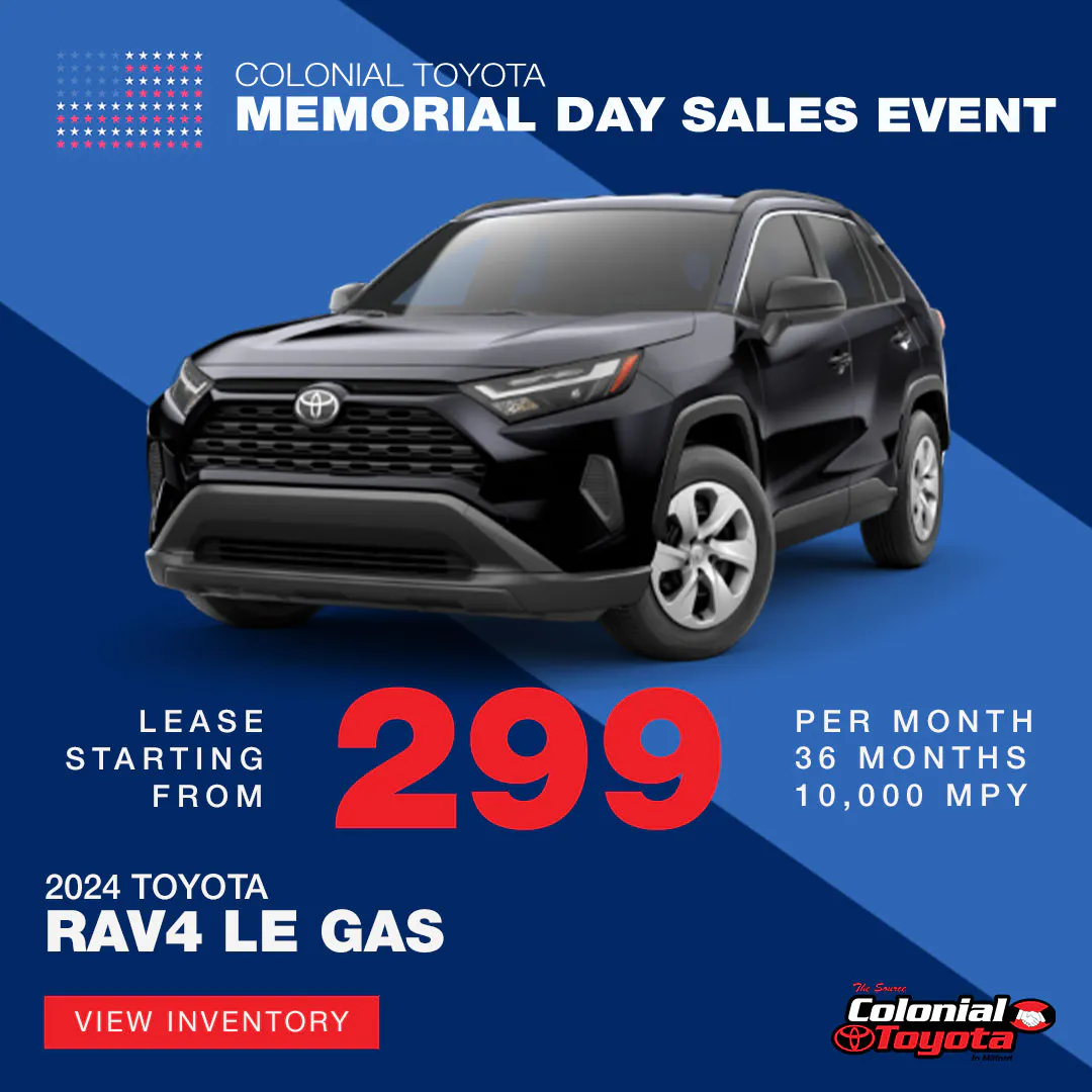 New Toyota Vehicle Specials in Milford, Connecticut | Colonial Toyota